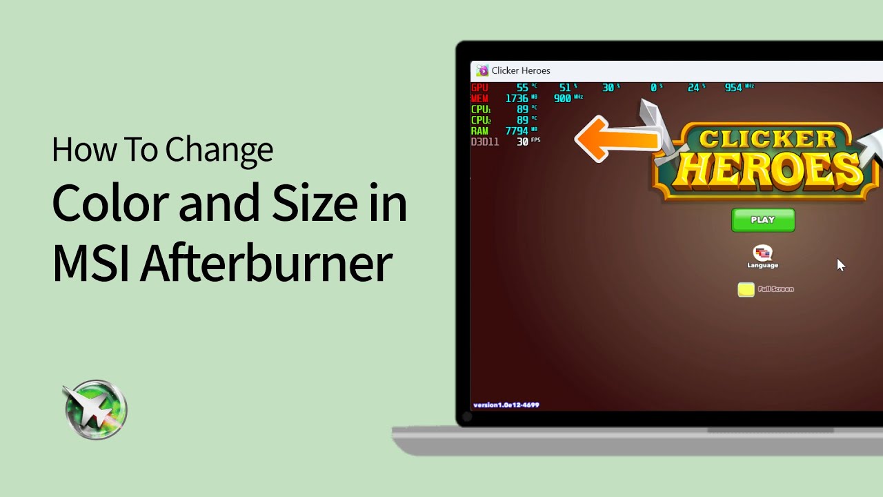 How to Change Color and Size in MSI Afterburner Overlay Text - YouTube