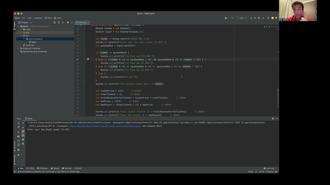 COMP109 Classwork Week-5 TASKS 5C(WITH BONUS) - YouTube