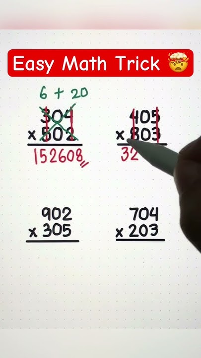 MATH TRICK | Trick in multiplying 3-digit numbers with ZERO in the middle #mathtrick # ...