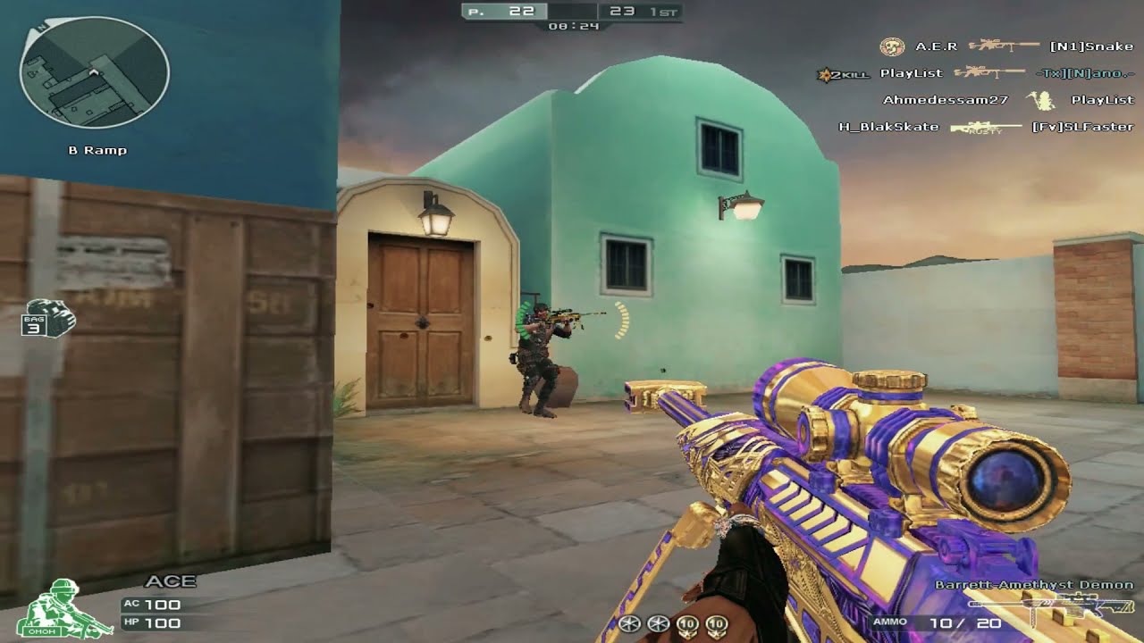 كروس فاير l لعبت بي Barrett amethyst demon جامده اوي..- - YouTube