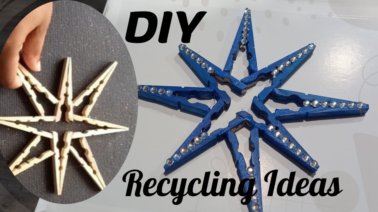 how to Recycle things at home| clothes pin craft - YouTube