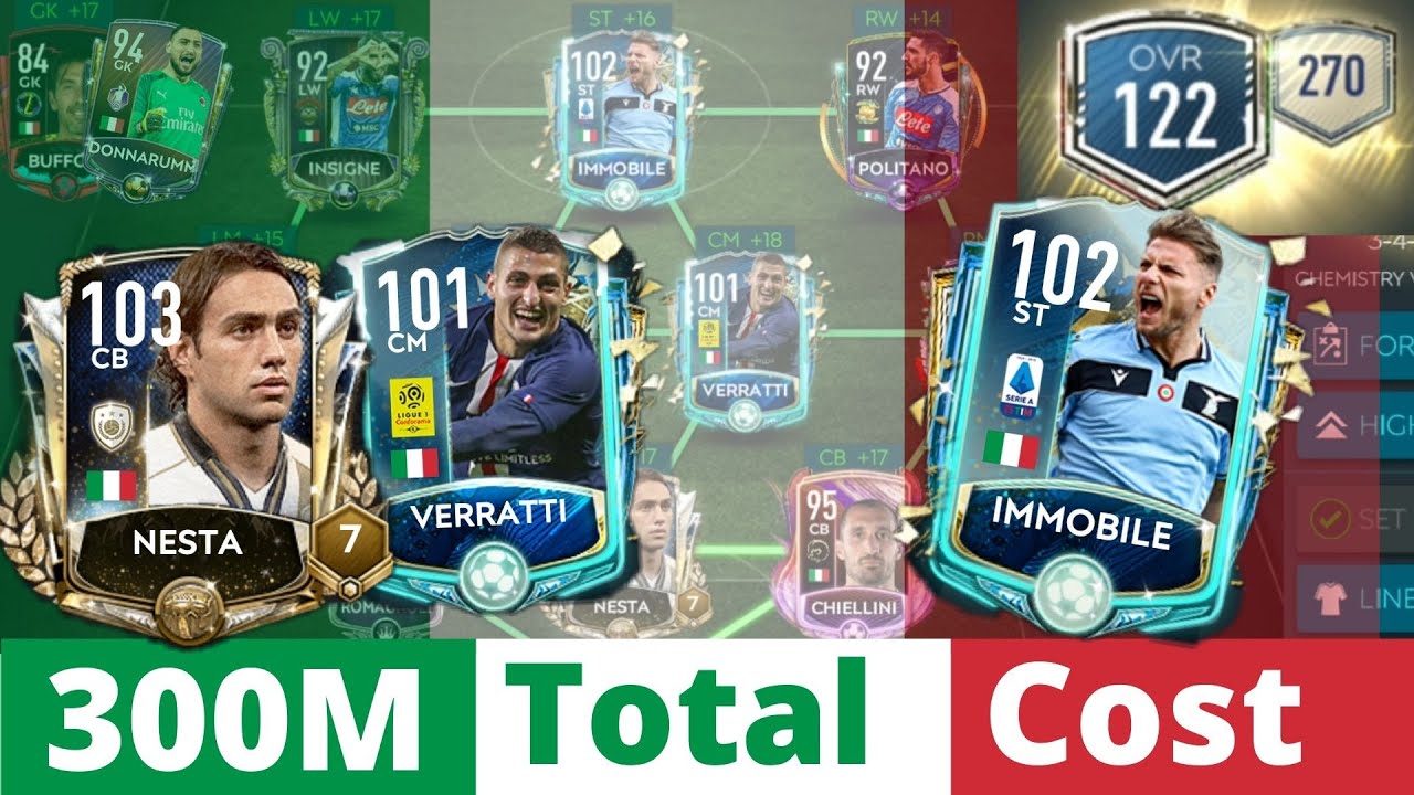 Fifa Mobile 20 l Epic Full animated Italy squad l We bought 13 players ...