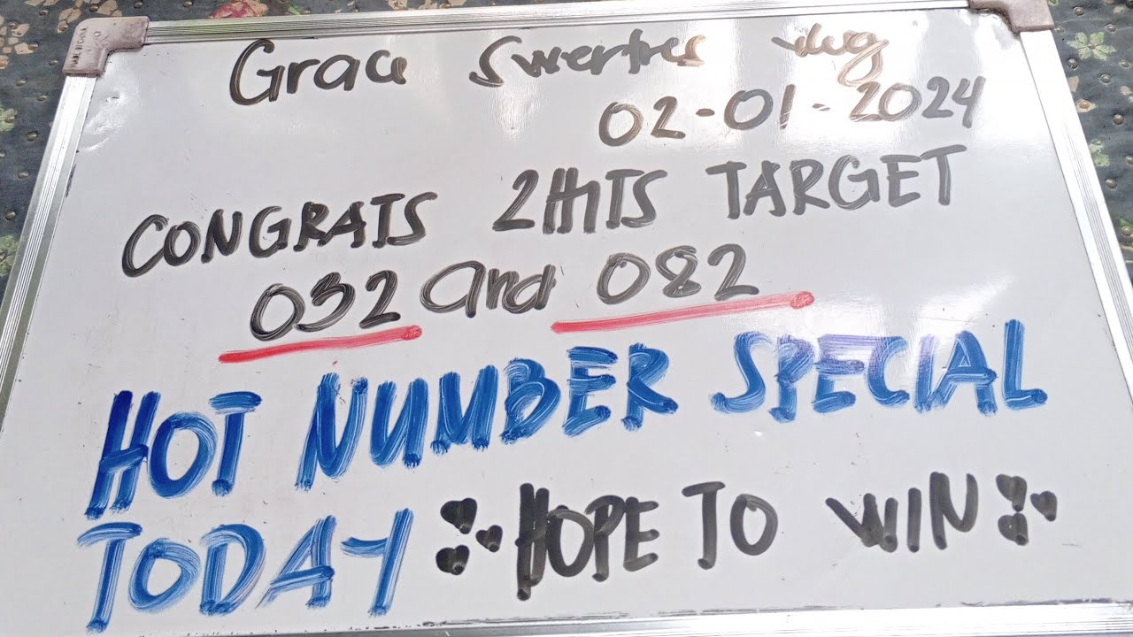 CONGRATS TARGET 2HITS_HOT NUMBER SPECIAL TODAY FEBRUARY 1,2024 ...