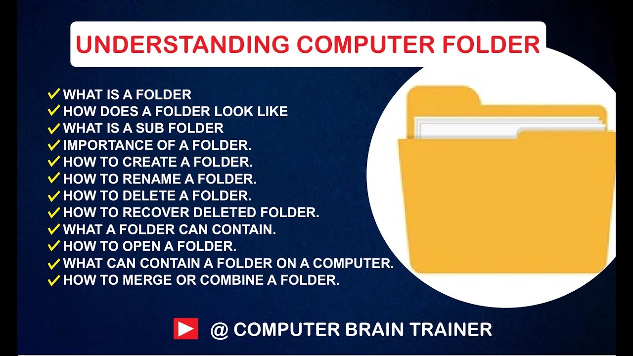 Understanding Computer Folder - YouTube