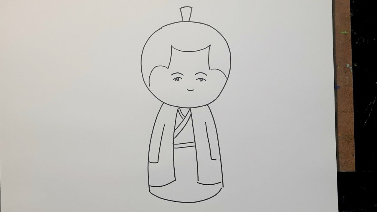 How to draw a kamfu man - YouTube