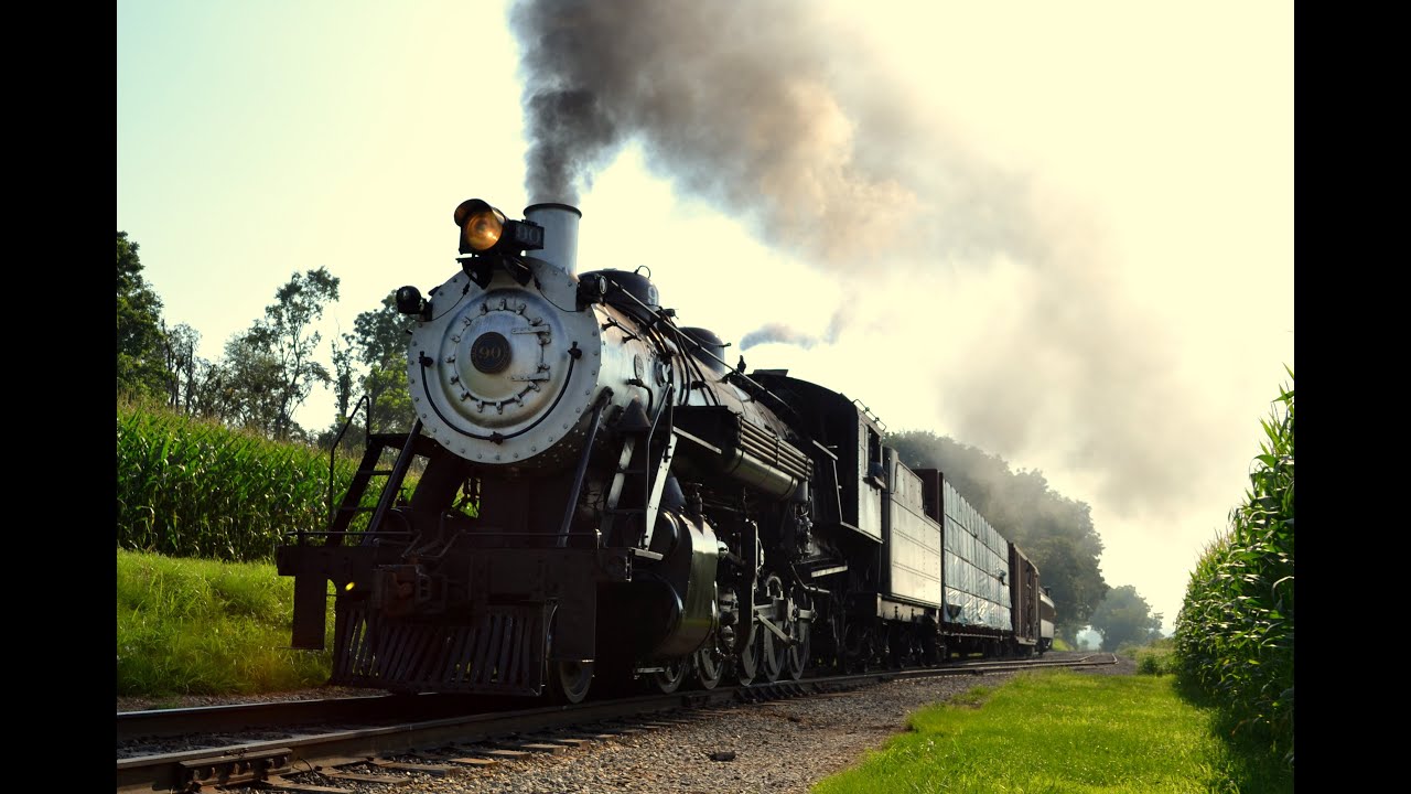 Strasburg Railroad: A Mixed Freight at Dawn - YouTube