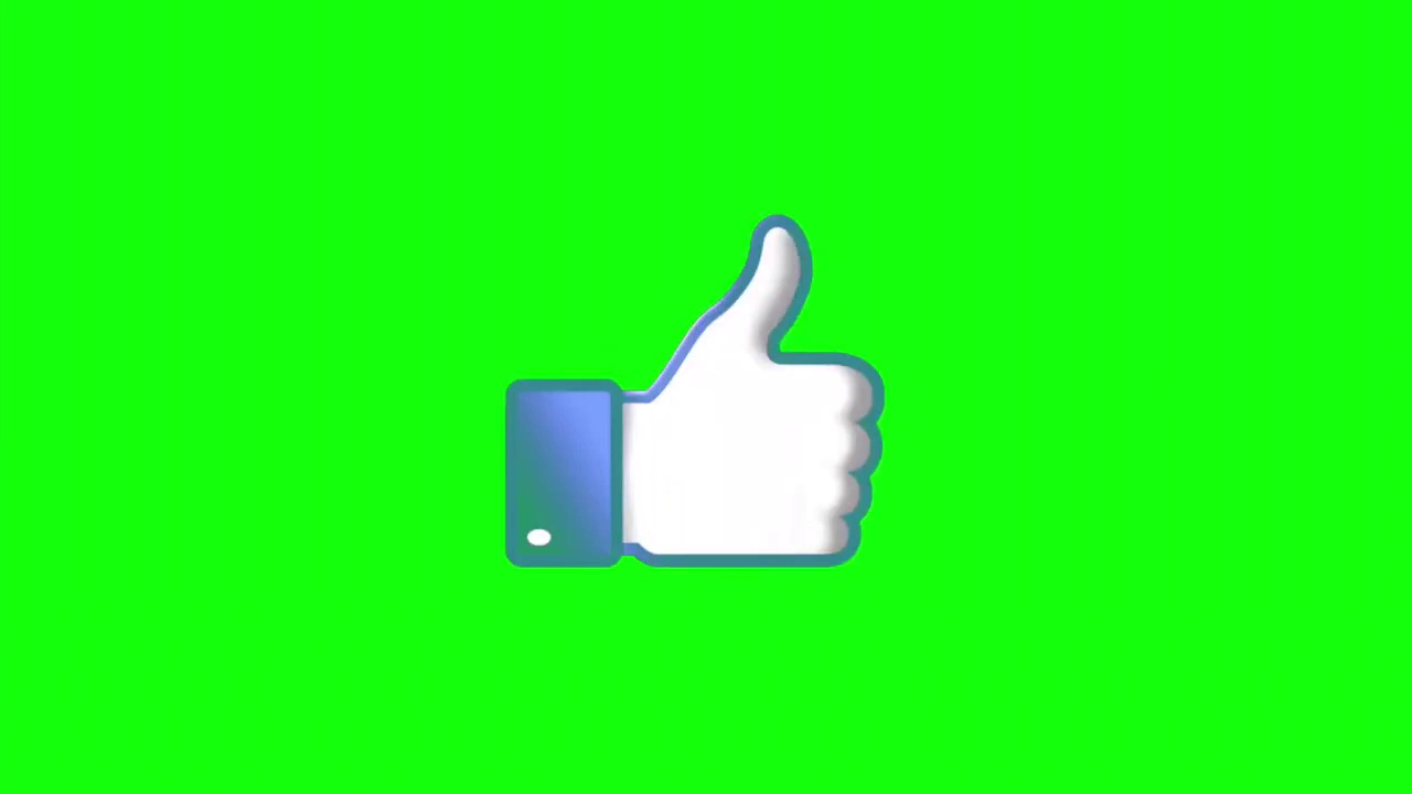 Facebook like button free Green screen - YouTube