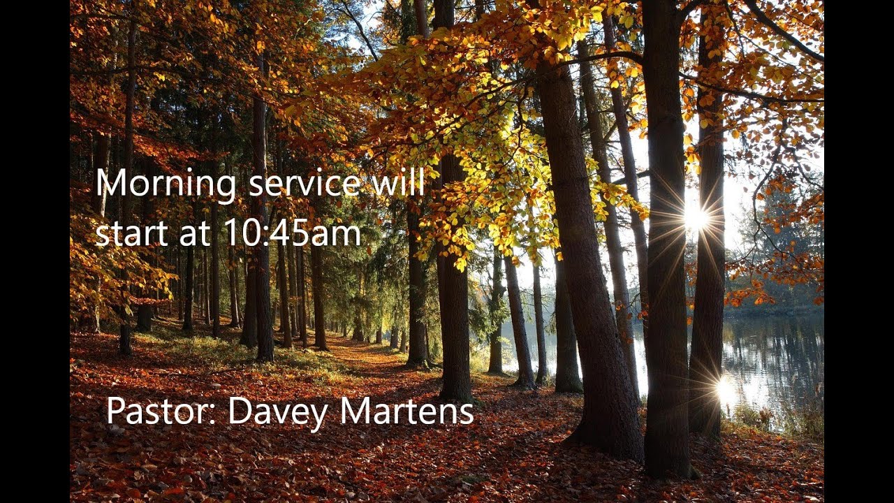 September 28, Pastor Davey Martens - YouTube