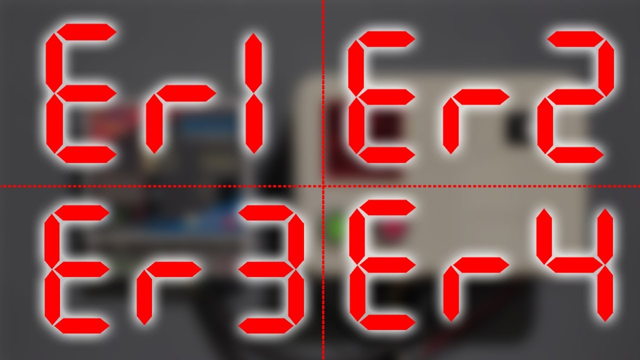(ER1, ER2, ER3, ER4) code explaination and how to reset or clear - YouTube