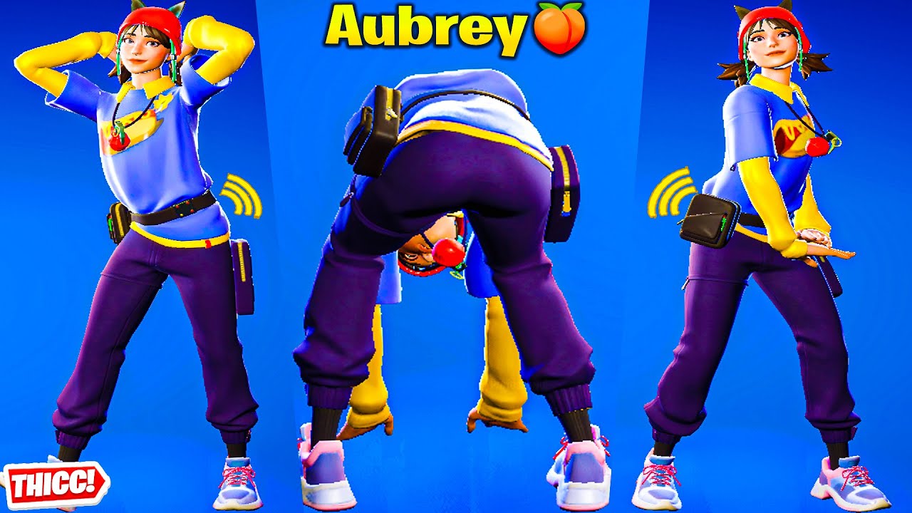 *New* Fortnite Aubrey Skin Showcase Thicc 🍑😍 Top Tiktok Emotes & Dances ...