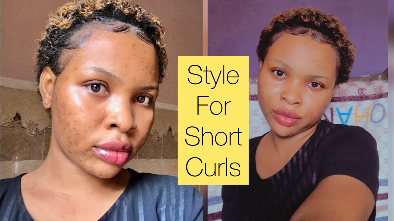 How to style short curly hair*JHERI CURL EDITION* - YouTube