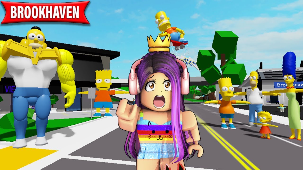 OS SIMPSONS INVADIRAM O BROOKHAVEN (Histórinha Roblox) - YouTube
