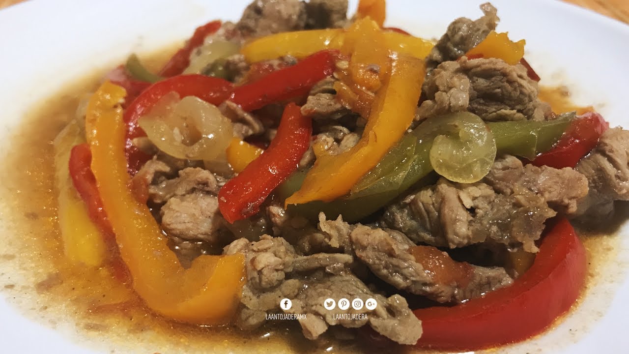Cuadritos de Res con Pimiento - YouTube