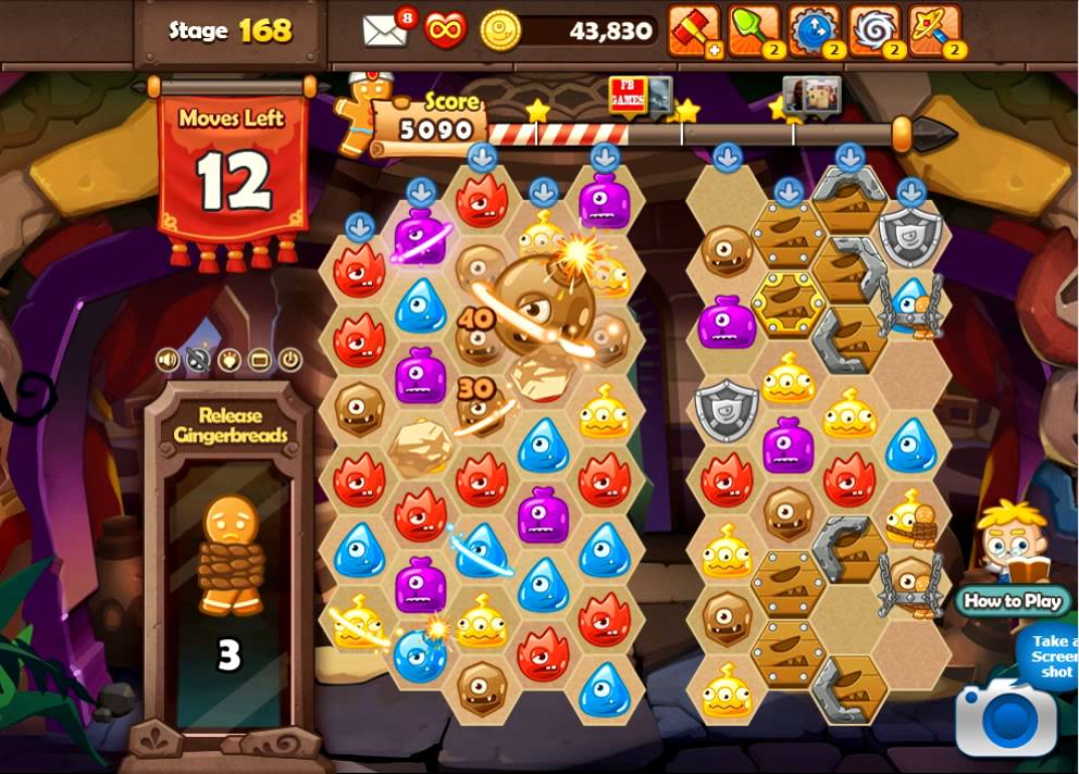 Monster Busters hexa blast level 168 - YouTube