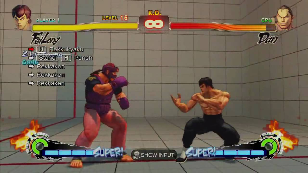 Super Street Fighter 4 Fei Long Trials Challenge HD - YouTube