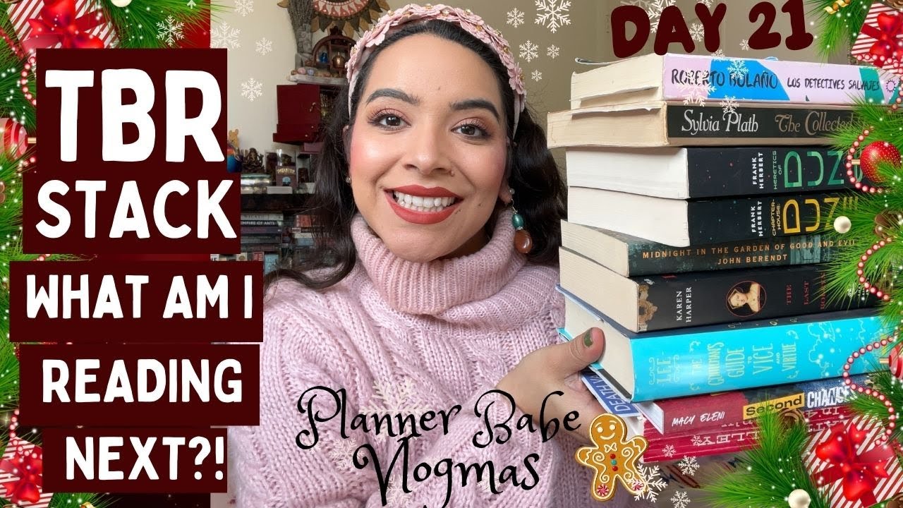 PLANNER BABE VLOGMAS | TBR STACK | DAY 21 - YouTube
