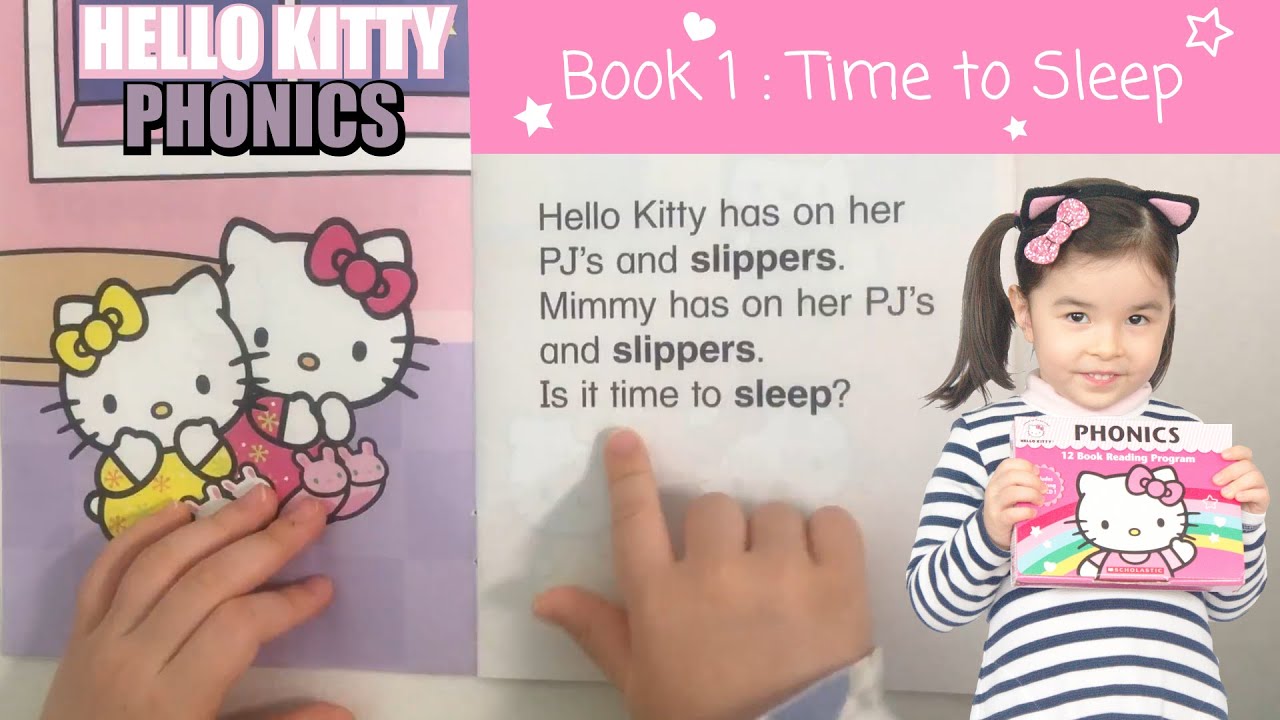 Hello Kitty Phonics: Time to Sleep (Book 1) - YouTube