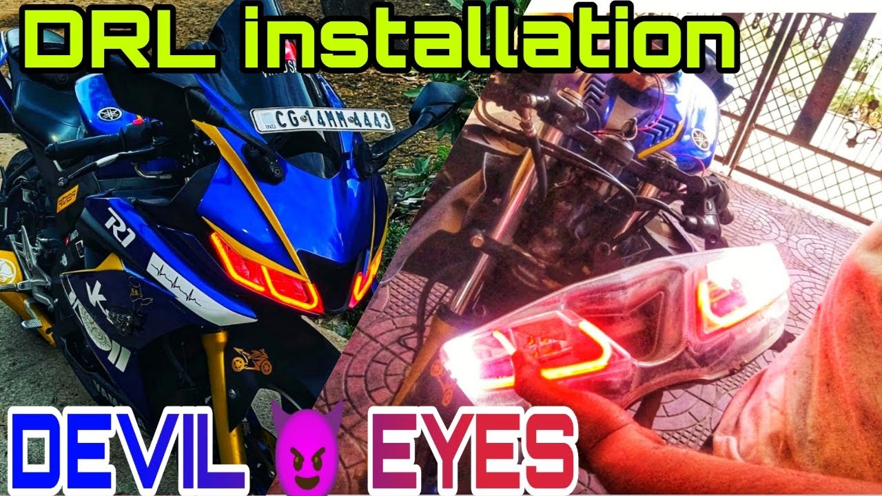 Best DRL INSTALLATION on R15V3//#modification #r15v3 @_mr_moto.holic_ # ...
