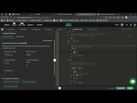 Lemonade Change GFG GeeksForgeeks POTD 22 June 2023#coding #gfg #gfgpotd #java #programming ...