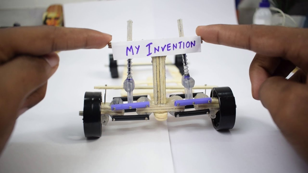 how to make car steering and suspension - YouTube