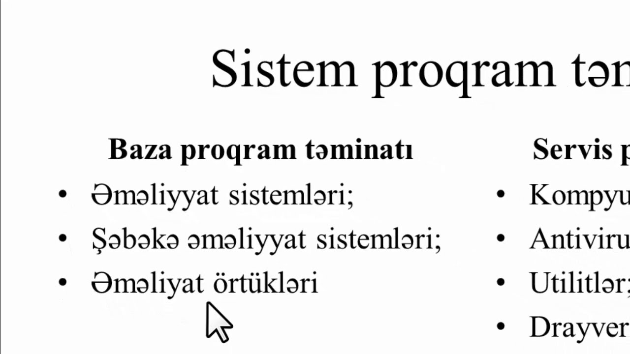§2 3 Fərdi kompyuterlərin proqram təminatı – SOFTWARE PRESTİJ - YouTube