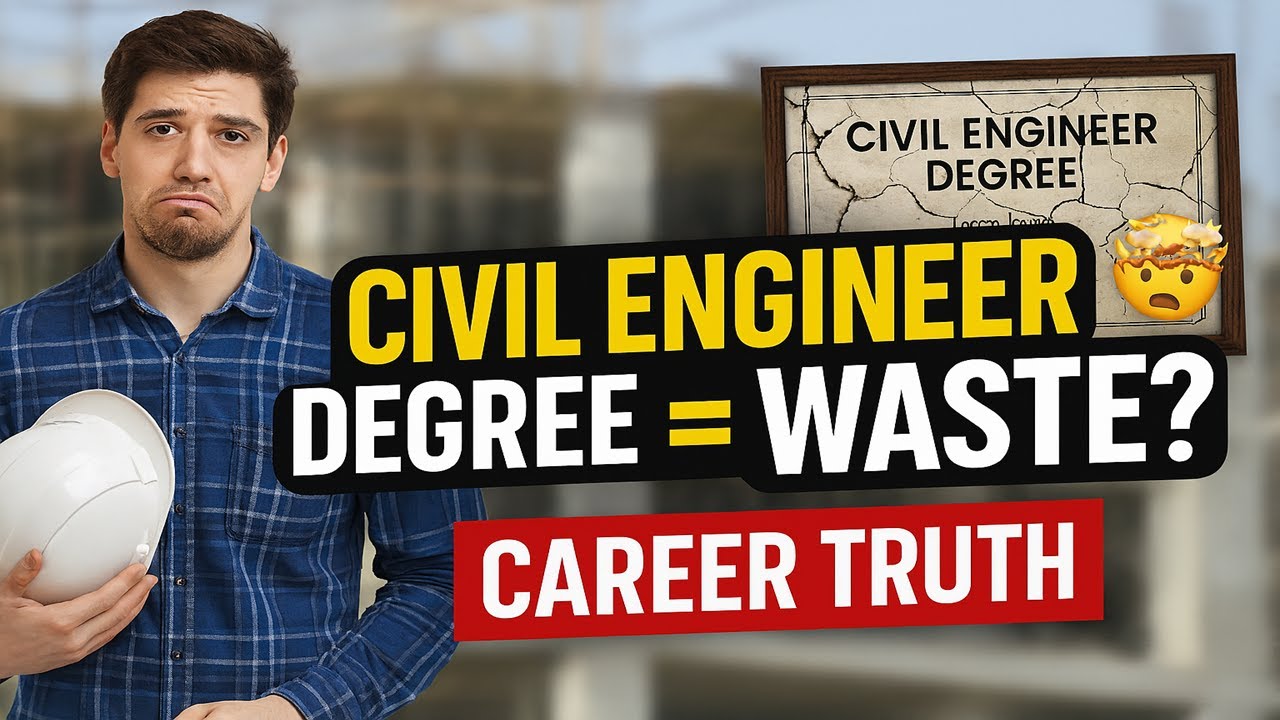 Civil Engineer की Degree Waste Hai? | Career Truth | Reality of Civil ...