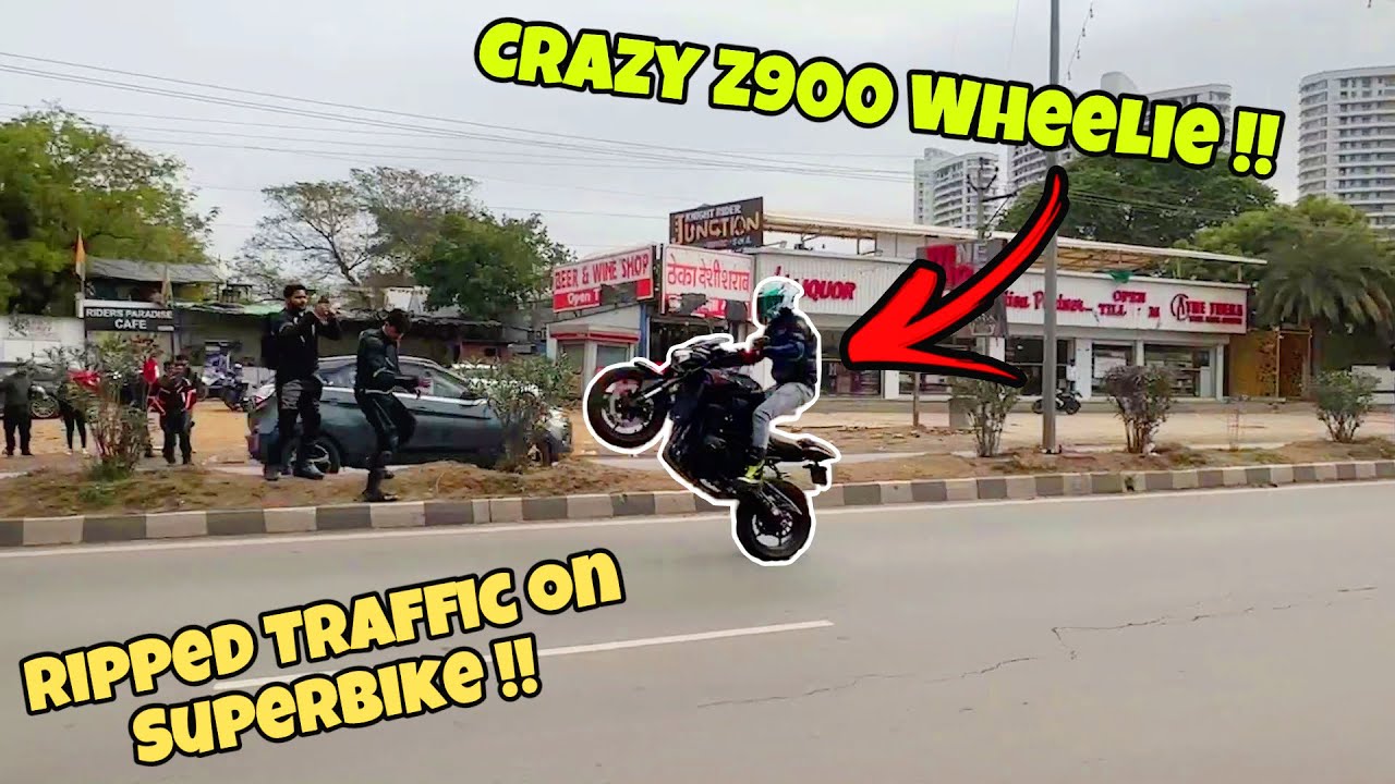 Speedy SUNDAY :- Kawasaki Z900 WHEELIE ⚠️ - YouTube