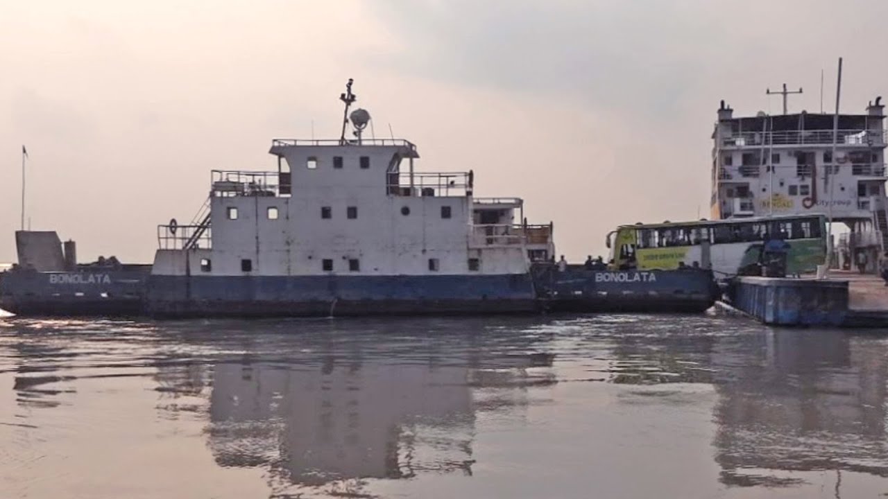 Daulatdia Paturia Ferry Crossing || Bangladesh Biggest Ferry Terminal ...