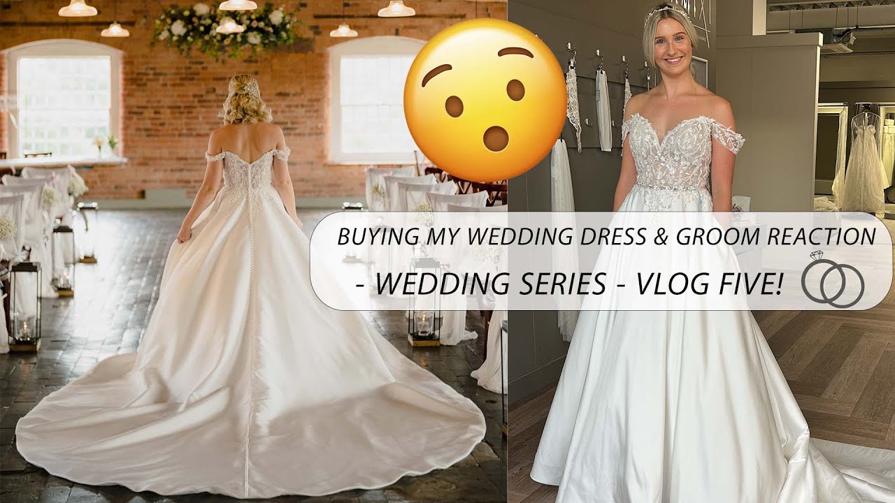 My WEDDING DRESS Reveal! Dress shopping & on the day reveal - Wedding ...