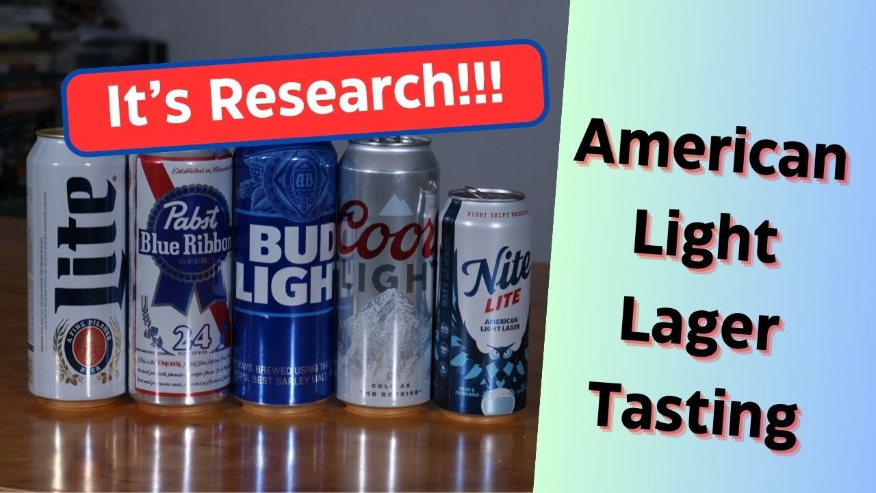 American Light Lager Tasting for Homebrew Recipe Design - YouTube