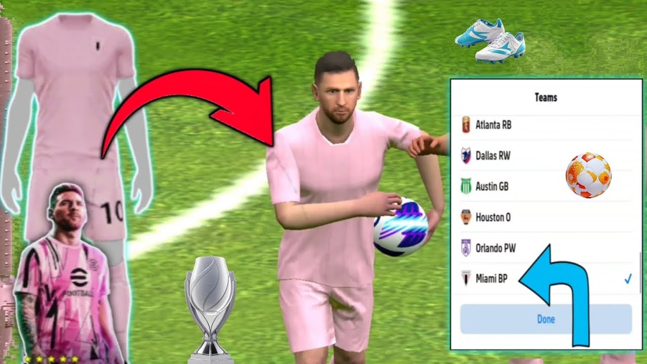 How To Select Inter Miami Team In eFootball 2024 | How Find Inter Miami ...