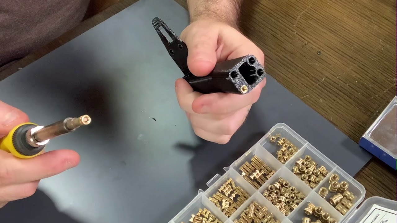 Working with Threaded Brass Heat Inserts and 3D Prints - YouTube