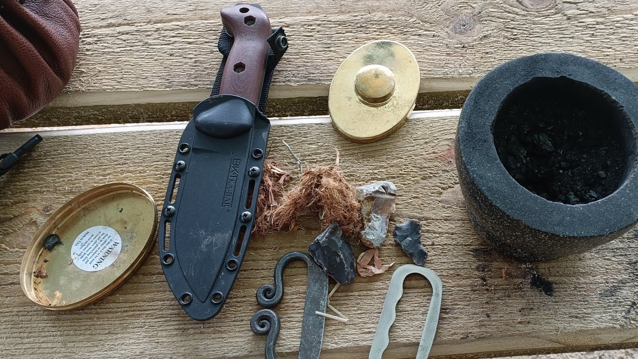 Flint And Steel Fire Without Char - Testing Materials - Crushed Burnt ...