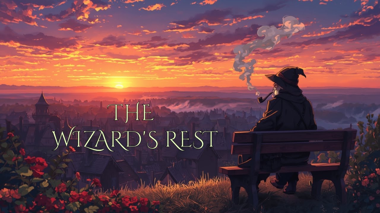 Calm Medieval Ambience | A Wizard's Rest Above the Town - YouTube