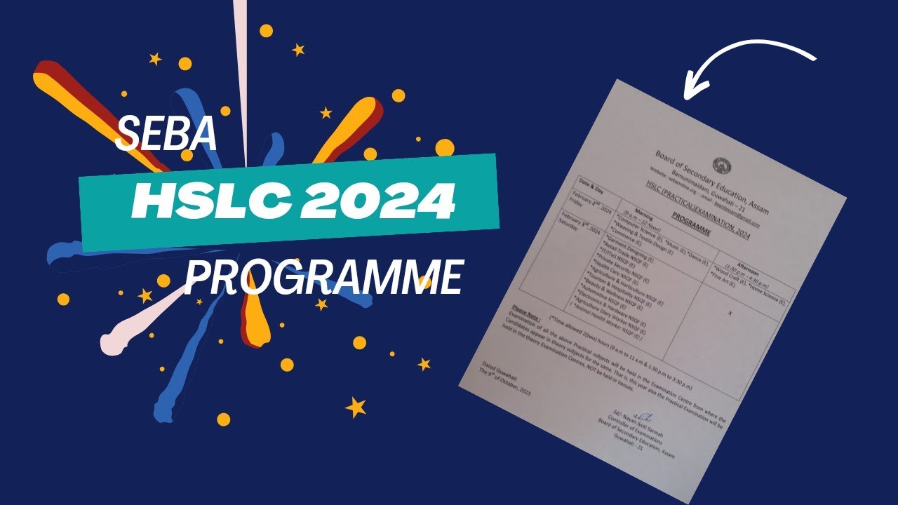 HSLC EXAMINATION 2024 PROGRAMME - Matric 2024 Routine - YouTube