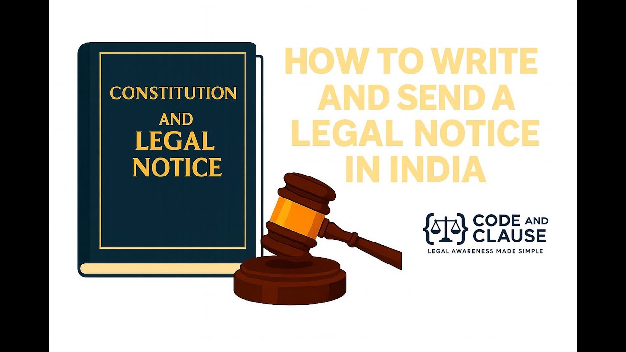 How to Write and Send a Legal Notice in India | Step-by-Step with ...