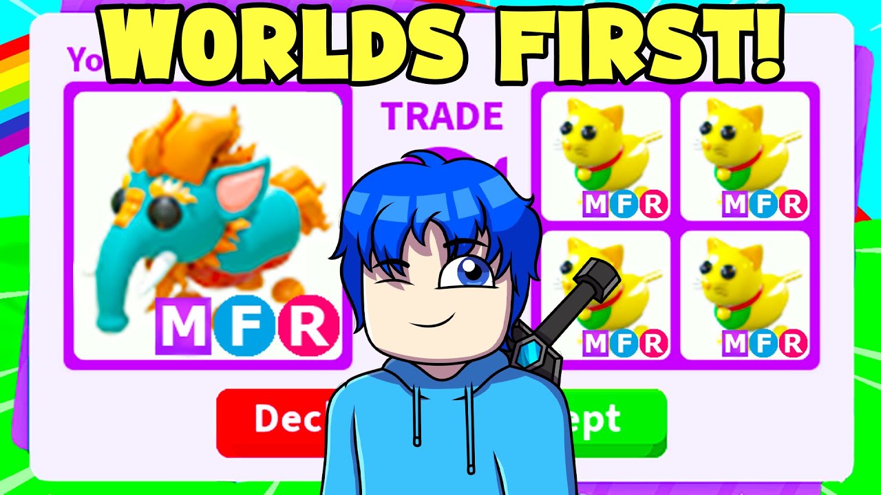 I Traded Worlds First Mega Baku! (Adopt me) - YouTube
