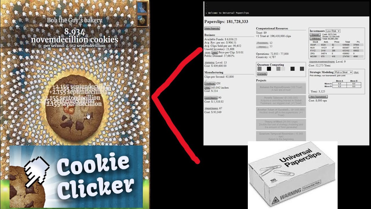 Universal Paperclips is WAY BETTER than Cookie Clicker - YouTube