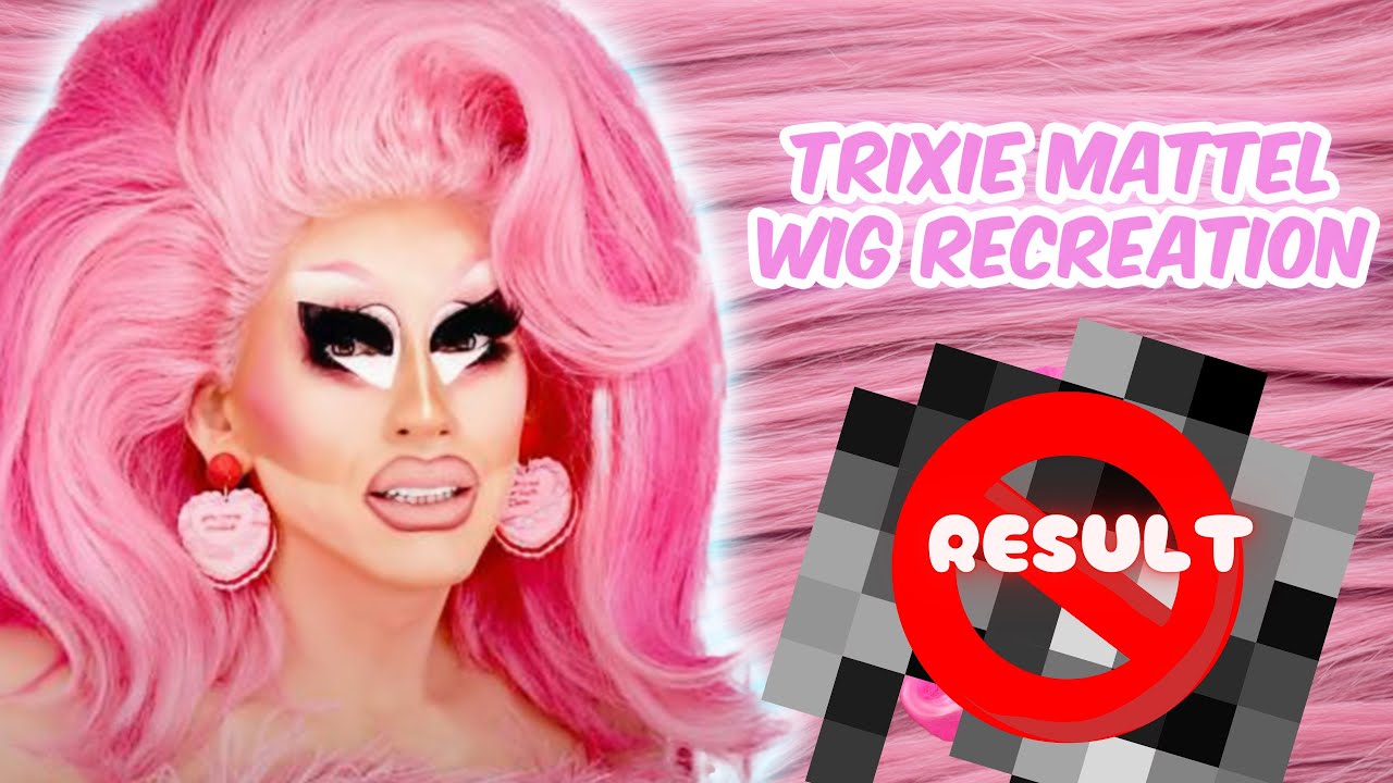 Recreating Trixie Mattel's Pink Wig From The Pit Stop (But Synthetic ...