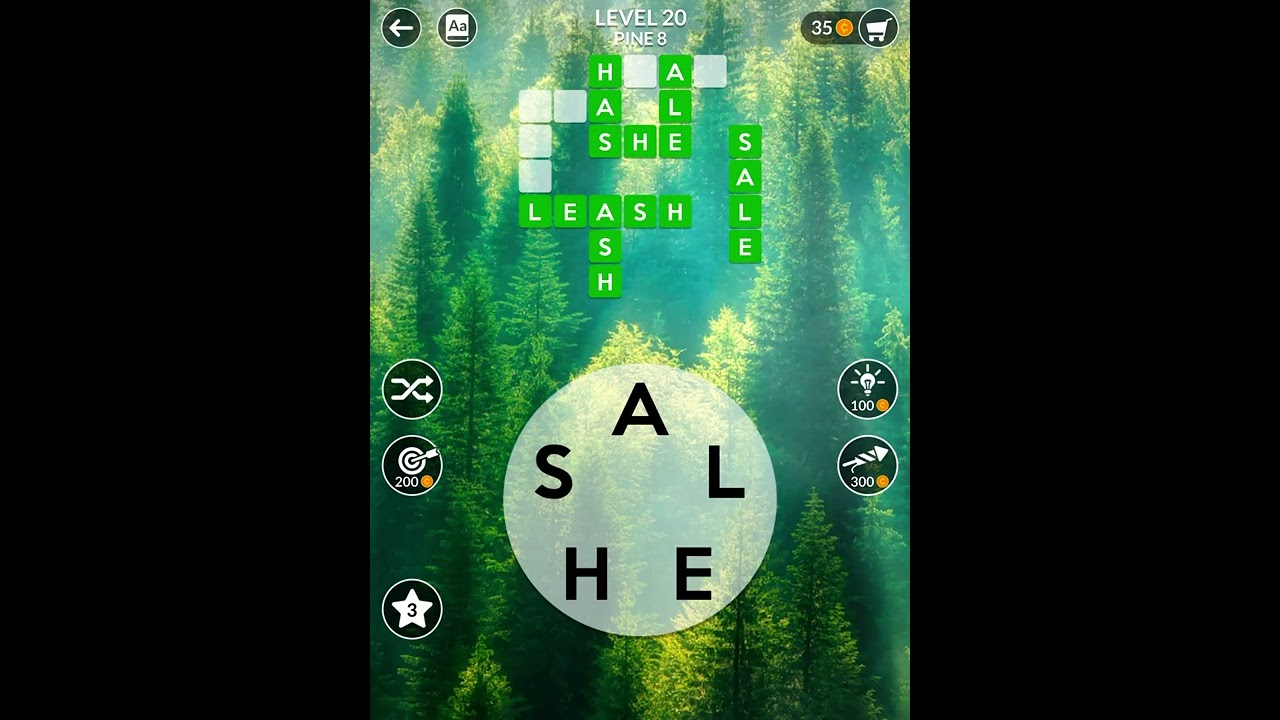 Wordscapes Level 20 Pine 8 - YouTube