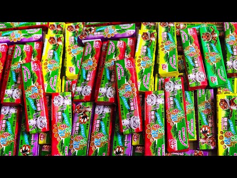 200 chewing gum unboxing! ASMR satisfying video, lots of candy