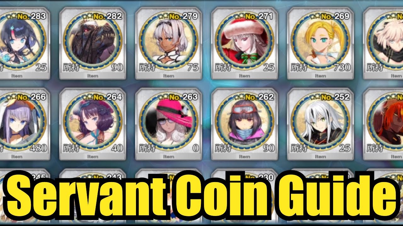 [FGO] Servant Coin Guide ! - YouTube