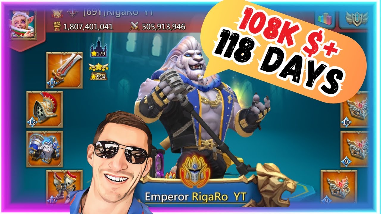 Emperor Account Overview Domion 1 ! Lords Mobile @GonixYT - YouTube