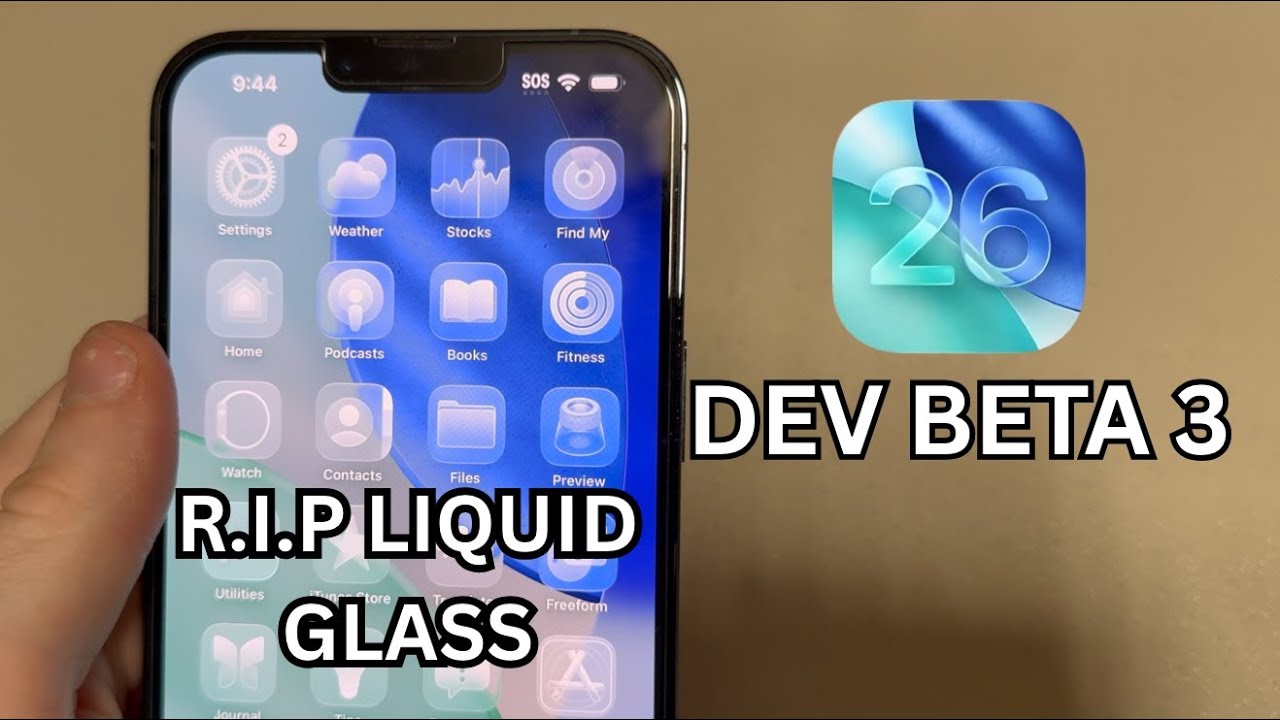 The iOS 26 Dev Beta 3 Experience (IT'S BLEAK) - YouTube