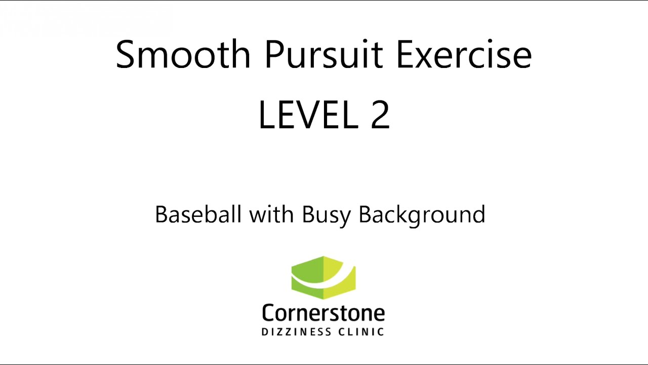 Vestibular & Concussion Exercise – Smooth Pursuit Level 02 - YouTube