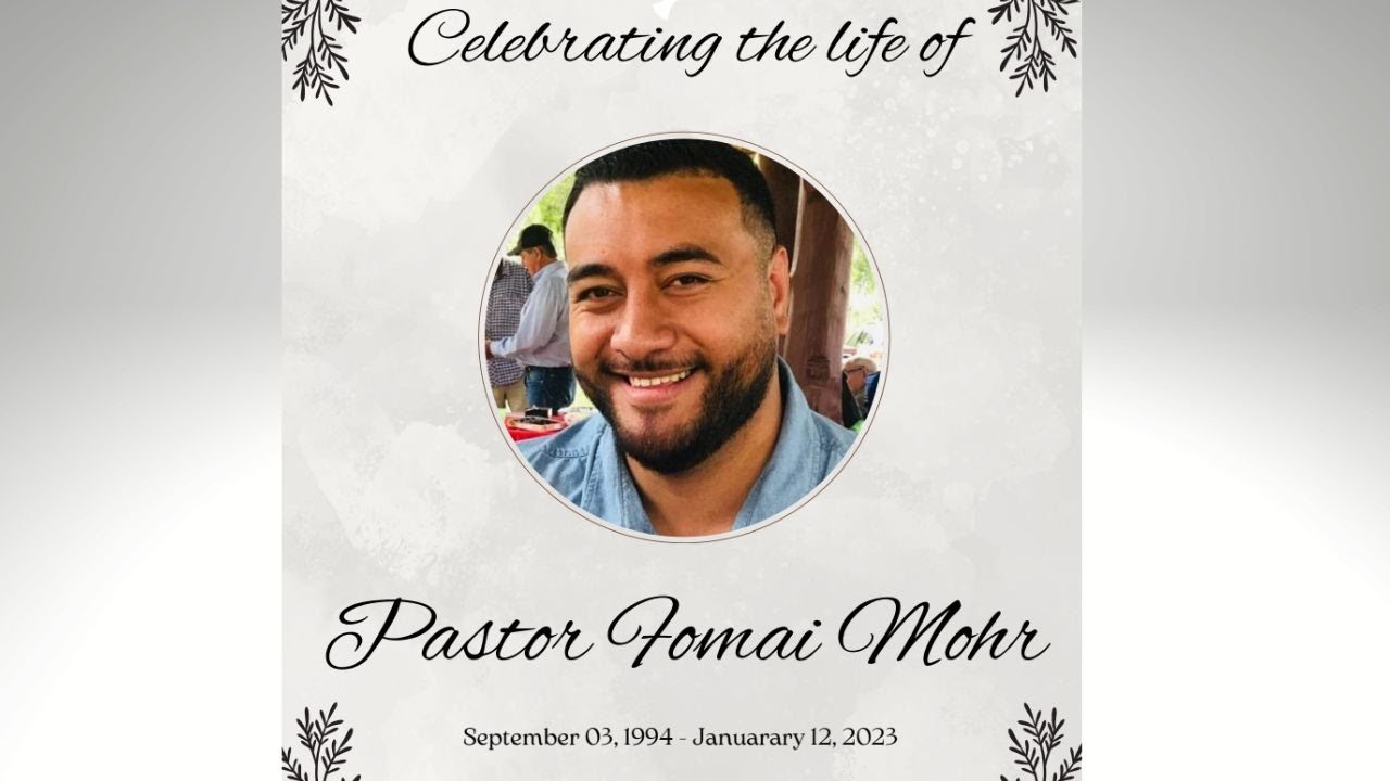 Family & Friends Reflection Service Celebrating the Life of Pr Fomai Mohr 03.09.1994 - 12.01. ...