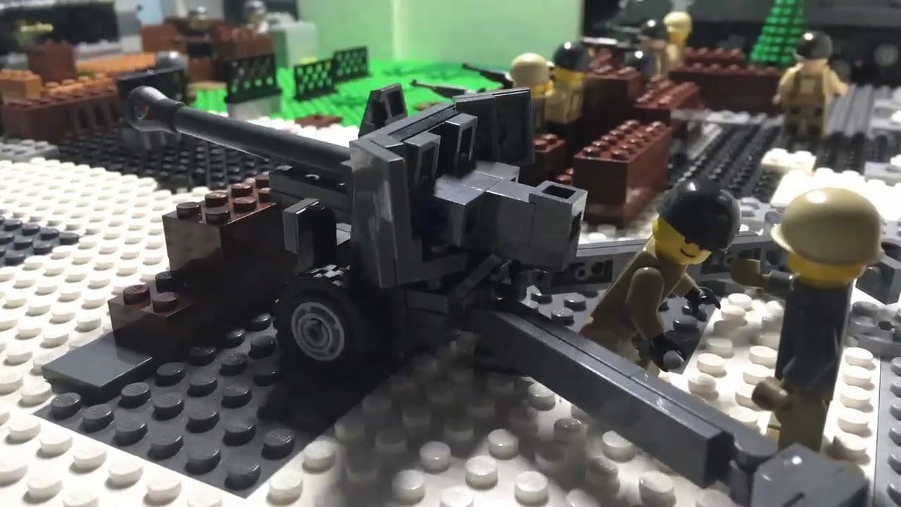 Lego WW2 Cannon Fire - YouTube