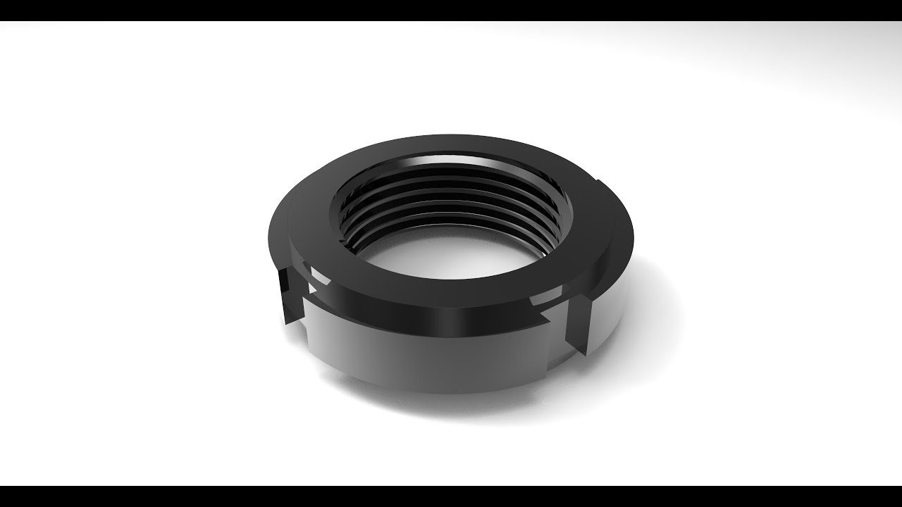 How to Design a custom nut #59 | Industrial design | |SolidWorks ...