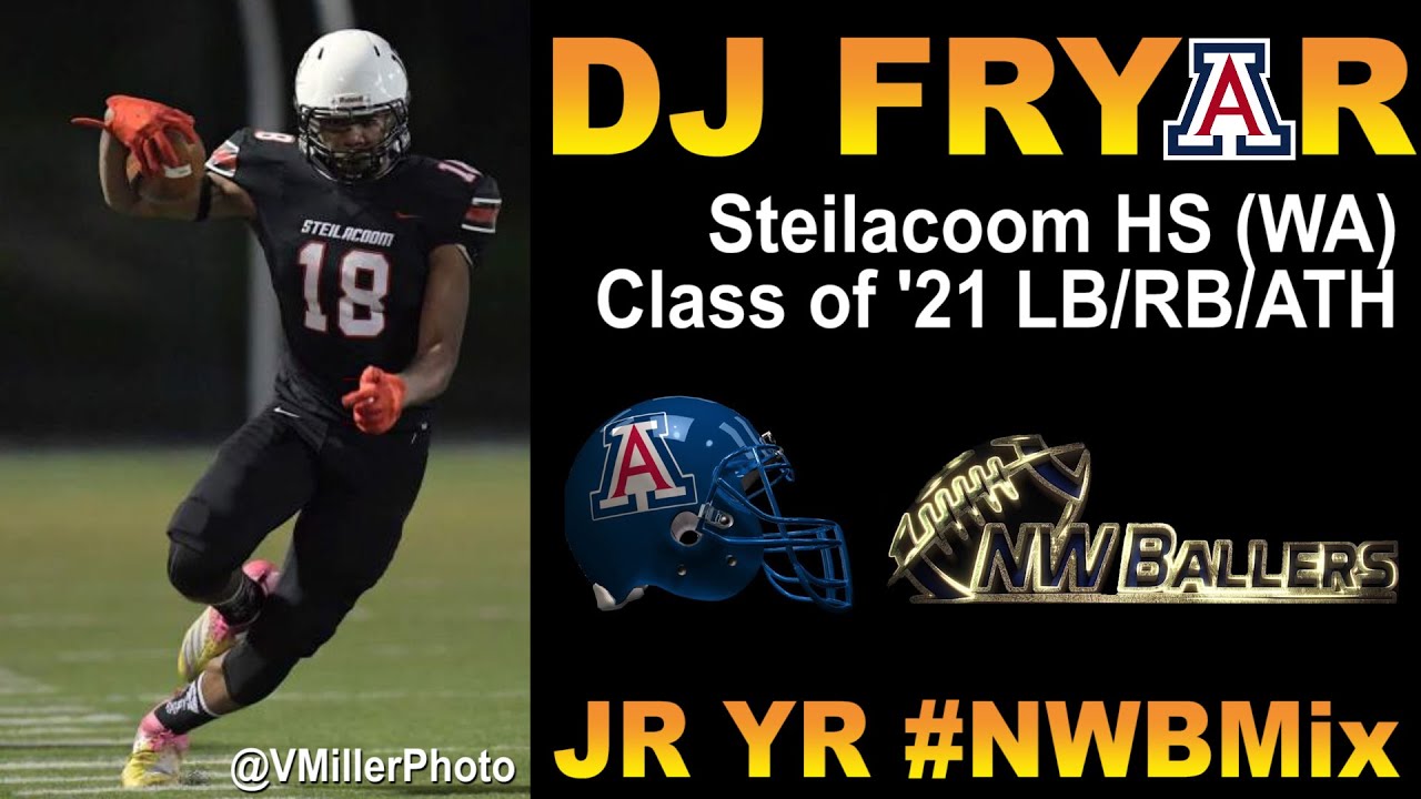 DJ FRYAR '21 LB/RB Steilacoom HS (WA) -- JR YR #NWBMix - YouTube