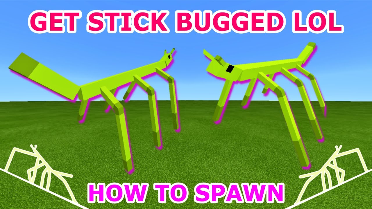 Get STICK BUGGED in Minecraft LOL | How To Spawn Stick Bug - YouTube